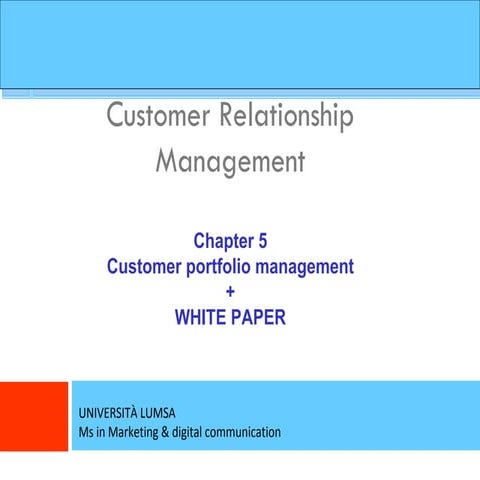 Customer portfolio management + WHITE PAPER.pdf