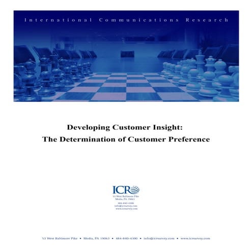 Customer preference formation 1205 | PDF