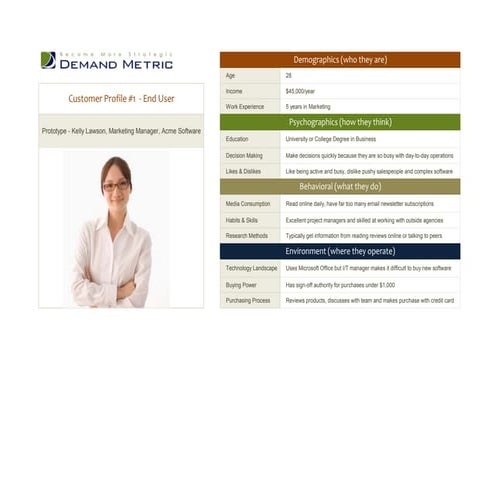 Customer Profile Template | PDF | Business | Business and Finance