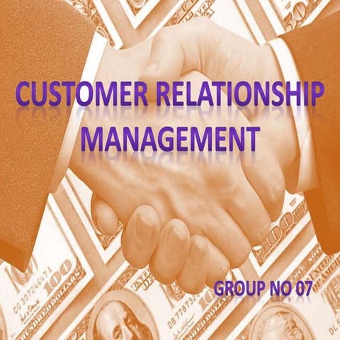 SUSL - Customer relationship management | PPTX