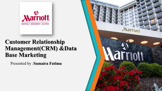 Marriott Case Study | PPTX | Hotels and Motels | Travel Type