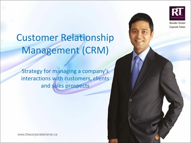 Customer Relationship Management (CRM) Presentation | PPTX
