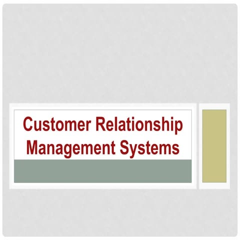 ERP Customer Relationship Management | PDF