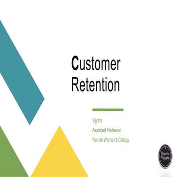 Customer retention | PPTX