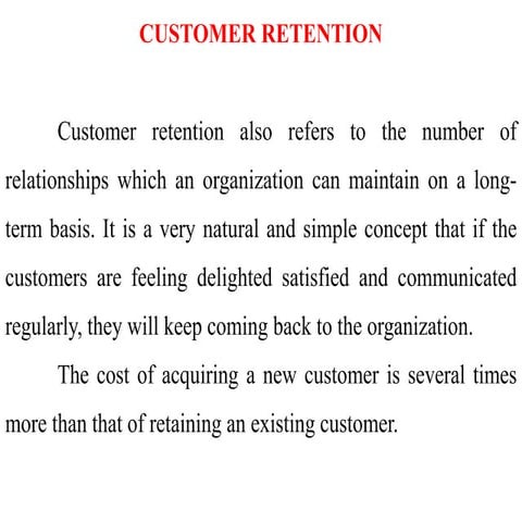 Customer Retention Strategies | PPT