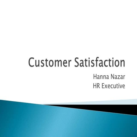 Customer satisfaction | PPTX