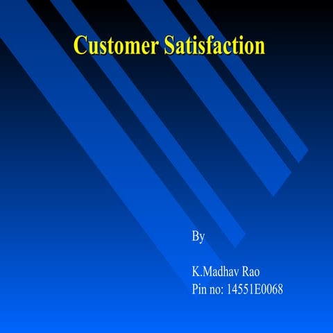 customer satisfaction | PPT