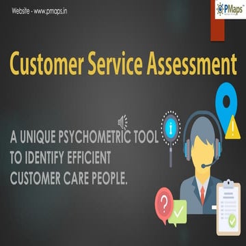 Customer Service Assessment Test - PMaps Psychometric Assessment | PDF