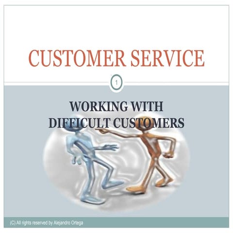 Working with Difficult Customers | PPT