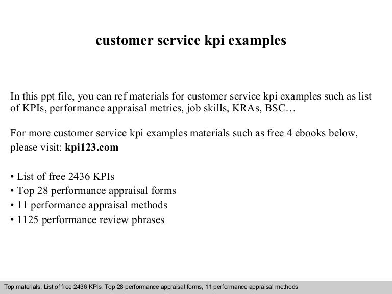 customer-service-kpi-examples
