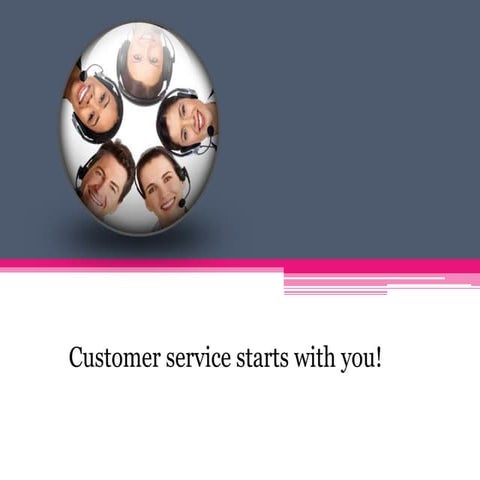 Customer service starts with you | PPT