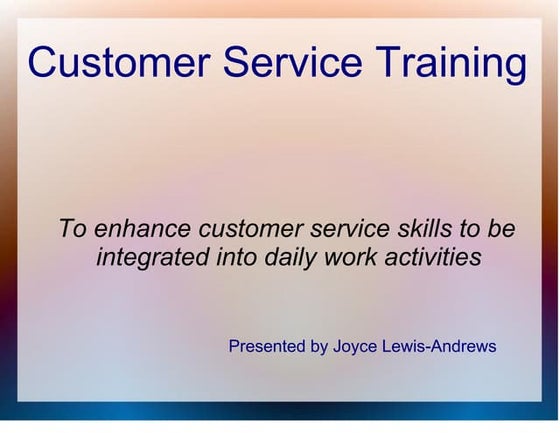 Customer handling Techniques | PPT