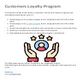 Customers loyalty program | PDF