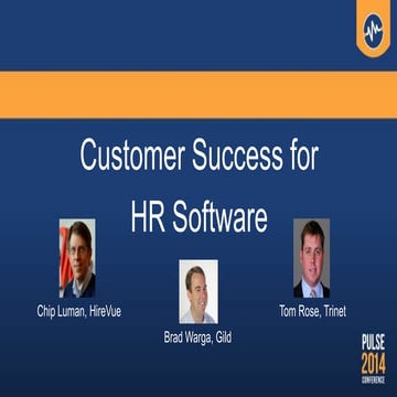 Customer Success for Human Resources ( HR ) Software | PPT