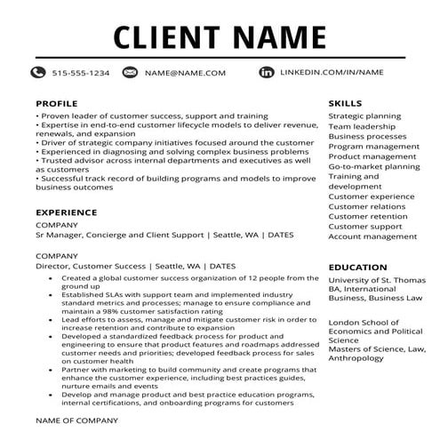 Customer success manager | PDF