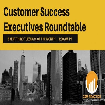 Customer Success Plans - Value Realization Methodologies | PDF