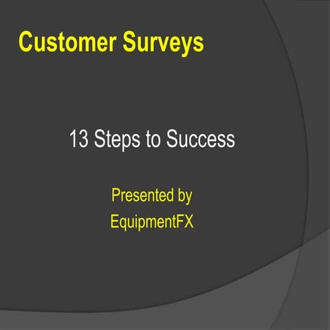 Customer Surveys | PPTX
