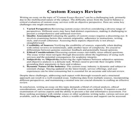 Custom Essays Review.pdfCustom Essays Review. Custom Essays Review Reviews GIF - Custom Essays ...