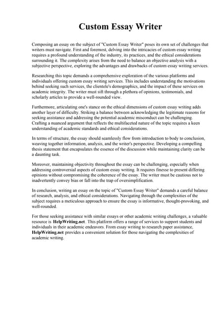 Pre Written Essay.pdf | Homework and Study | Education