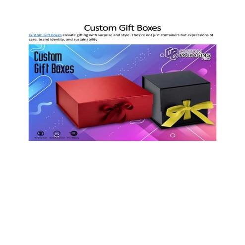 Custom Gift Boxes | PDF