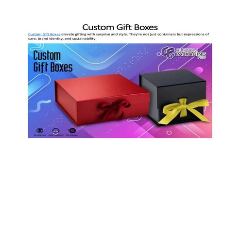 Custom Gift Boxes | DOCX