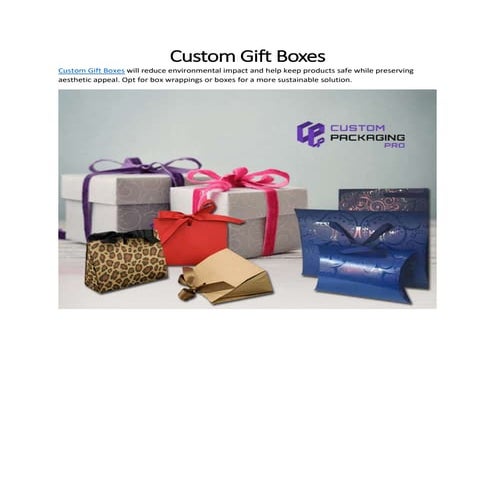 Custom Gift Packaging/ Custom Gift Boxes | DOCX