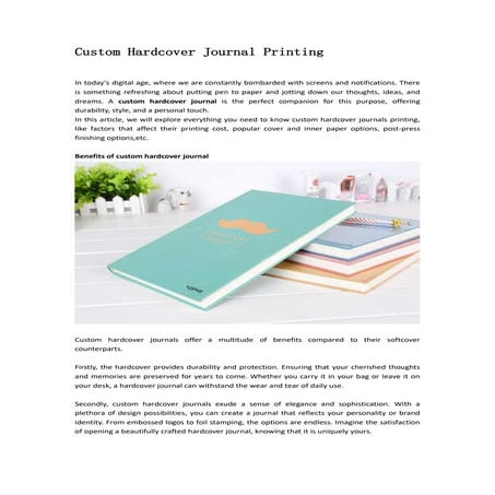 Custom hardcover journal printing.docx
