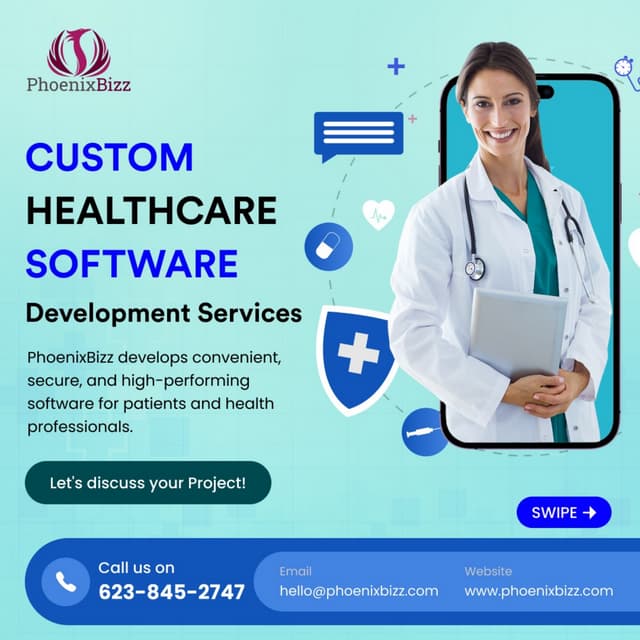 Custom Healthcare Software Development | PDF | Healthcare Industry | Industries