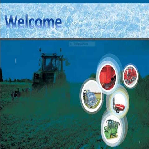 Custom hiring services of farm machinery in India | PPTX