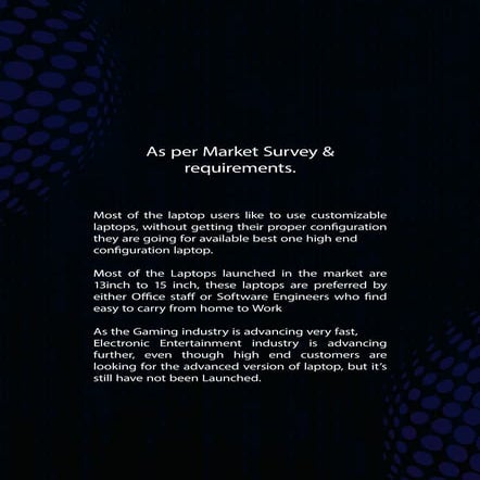 Customised laptop project | PDF