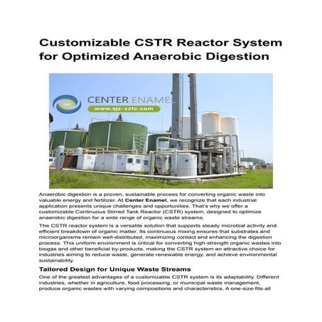 Customizable CSTR Reactor System for Optimized Anaerobic Digestion.docx