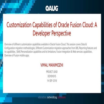 Customization Oracle Fusion Cloud Pptx
