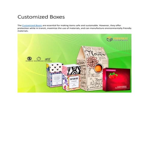 Customized Boxes | DOCX