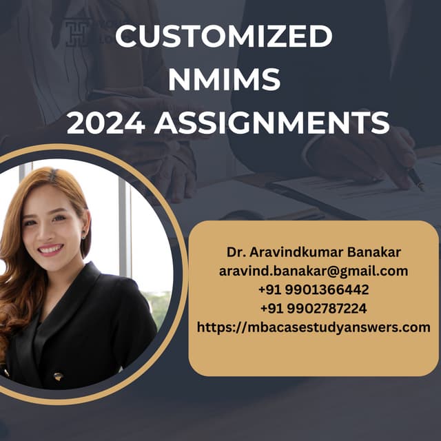 Customized NMIMS 2024 Assignments 9 Customized NMIMS 2024 Assignments 9.pdf