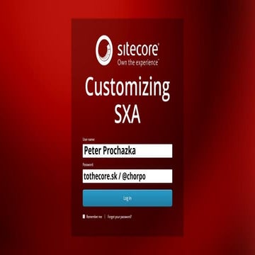 Customizing SXA | PPT