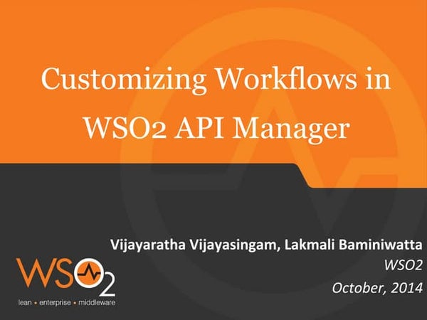 Wso2 Api Manager Going Beyond The Just Api Management