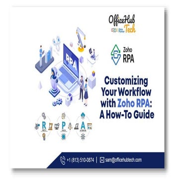 Customizing Your Workflow With Zoho Rpa A How To Guidepptx