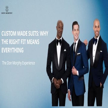 Custom Made Suits: Why the Right Fit Means Everything | PPTX