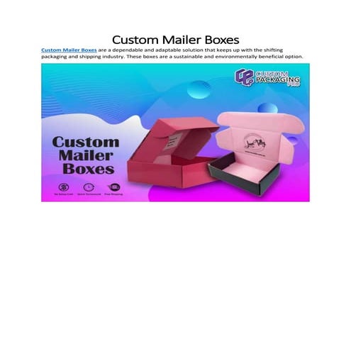Custom Mailer Boxes/Wholesale Mailer Boxes | DOCX