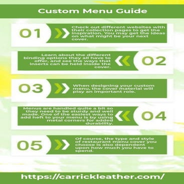 Custom Menu Guide | PDF