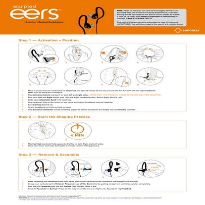 Custom Molded Earphones Quick Fit Guide | PDF