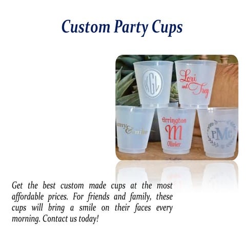 Custom party cups | PPT