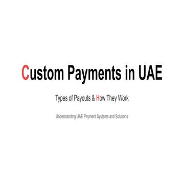 Customisable Payouts Explained: Types, Methods & How They Work | PDF