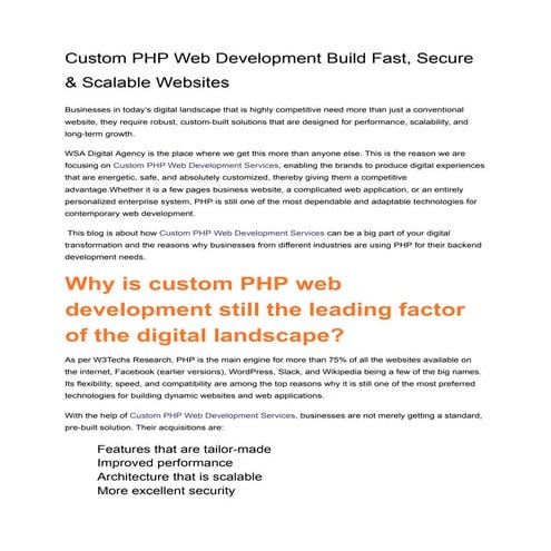 Custom PHP Web Development Build Fast, Secure & Scalable Websites.pdf