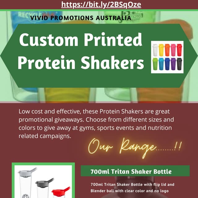 Quality Promotional Giveaways | Custom Protein Shaker Cup | PDF