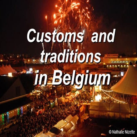 Customs And Traditions Of Belgium | PPS