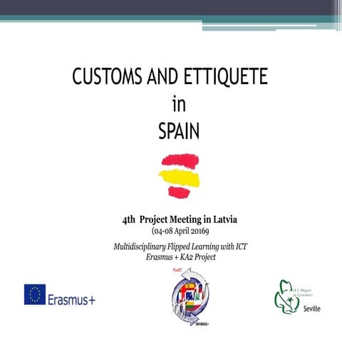 Customs and etiquette in Spain | PPTX
