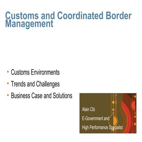 Customs and Border Management | PDF