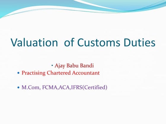 SEZ Inward Outward Procdures | PPT