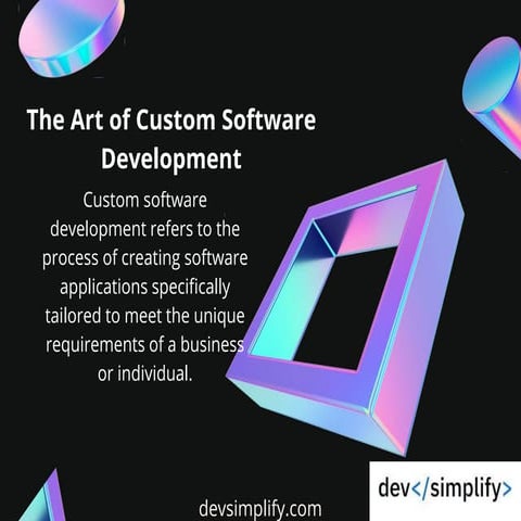 Custom Software Development | PPTX | Shareware and Freeware | Computer Software and Applications